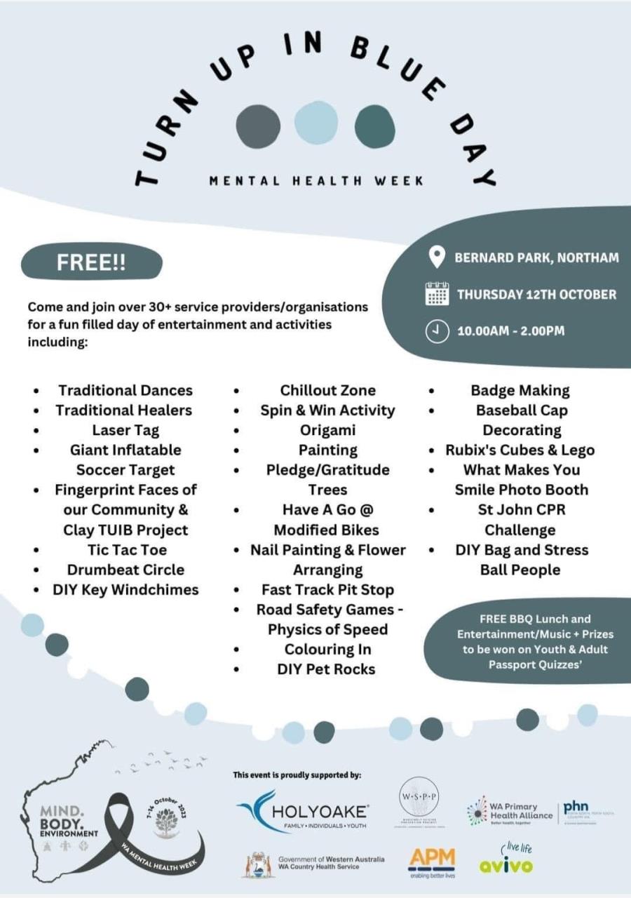 Turn Up In Blue Day for Mental Health Week » York Visitors Centre