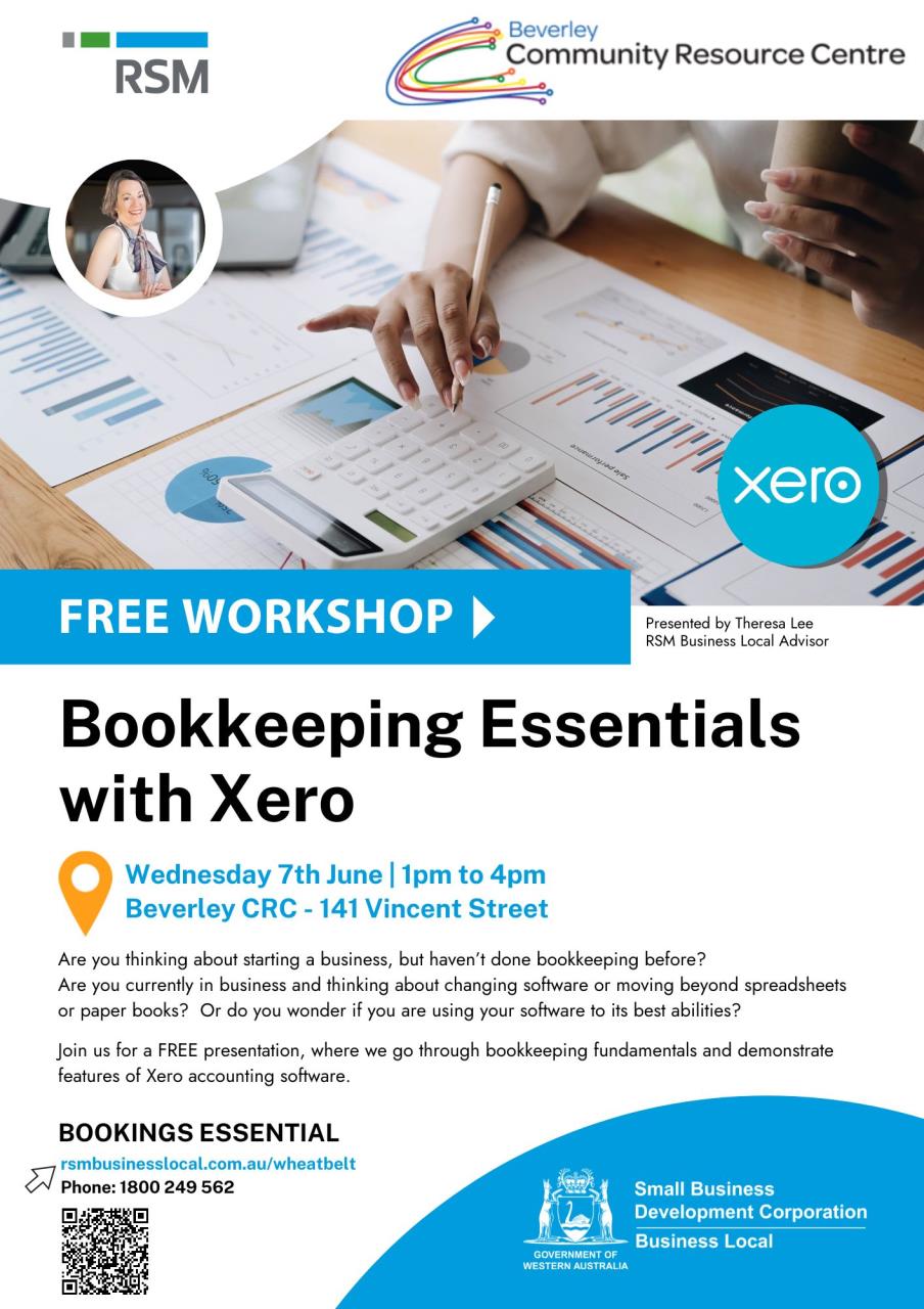 Bookkeeping Essentials With Xero - Beverley CRC » York Visitors Centre